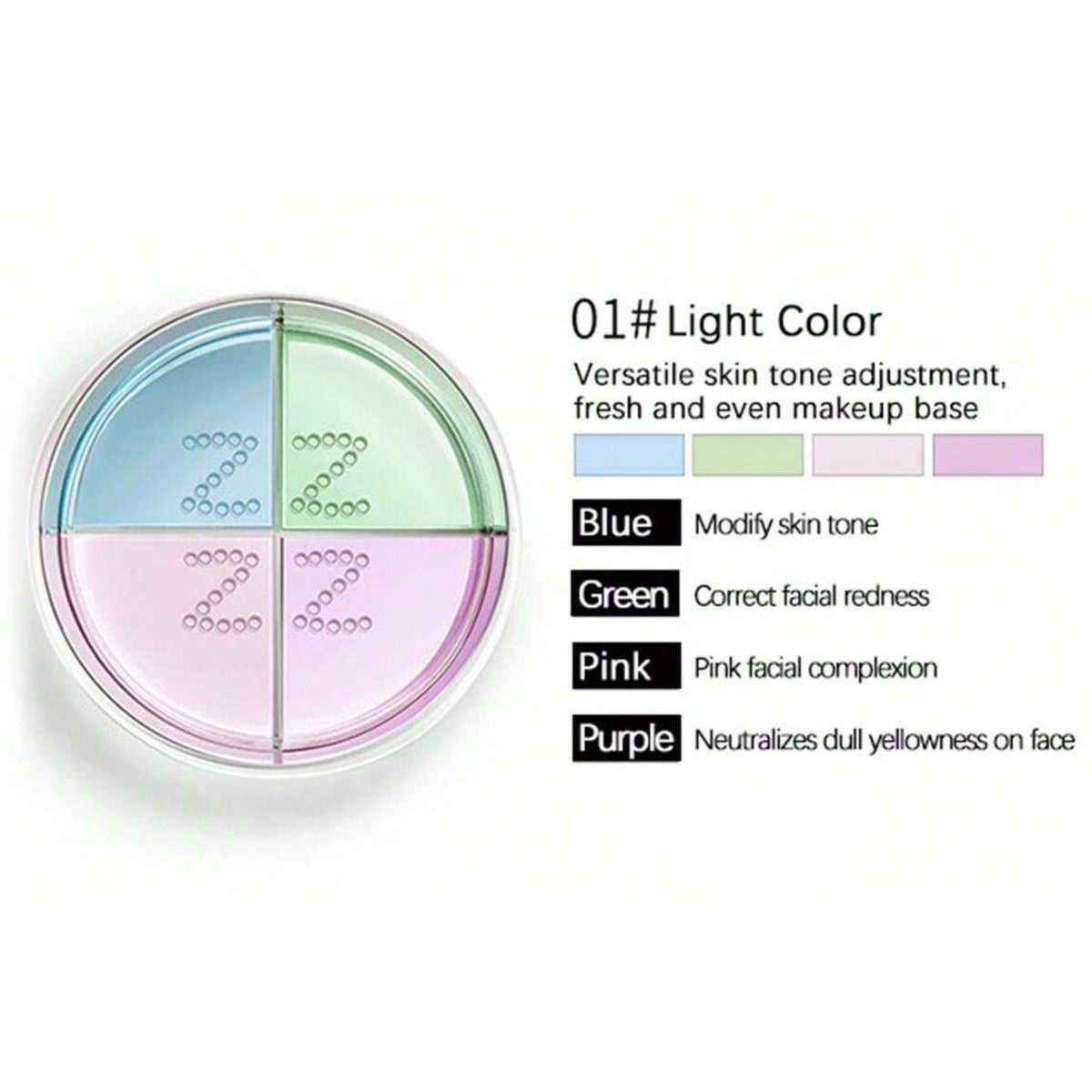 ZEESEA 4 Color Correcting loose powder - Light Color – 302 Signature