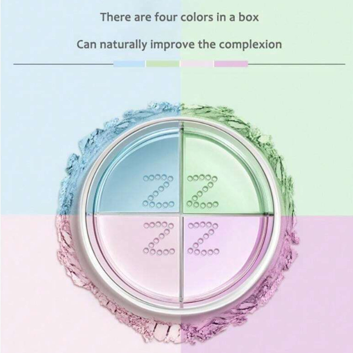 ZEESEA 4 Color Correcting loose powder - Light Color – 302 Signature